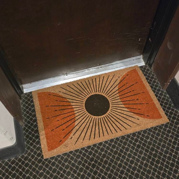 Doormat, Mid Century Modern, Welcome Mat Mid Century Modern, Midcentury ...