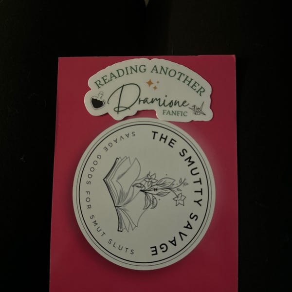 Reading Another Dramione Fanfic Sticker, Dramione Stickers, Draco ...
