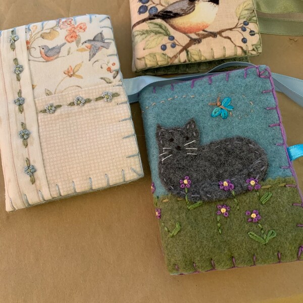 Sweet Needle Book in Pink Rose Fabric - Etsy