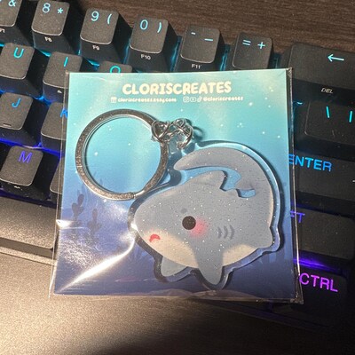 Freshwater Aquarium Shrimp Keychain Cartoon Exotic Crustacean Pet Art ...