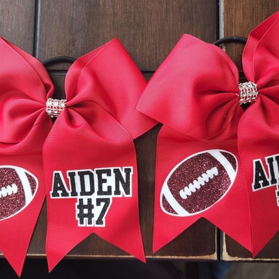 Football Cheer Bow / Cheer Bow / Football Bows / Custom Football Bows ...