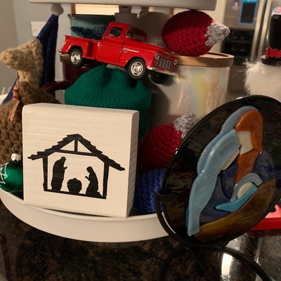 Nativity Tiered Tray Decor - Etsy