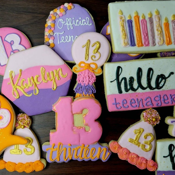 Lettered Number 13 Cookie Cutter/multi-size/dishwasher Safe Available ...