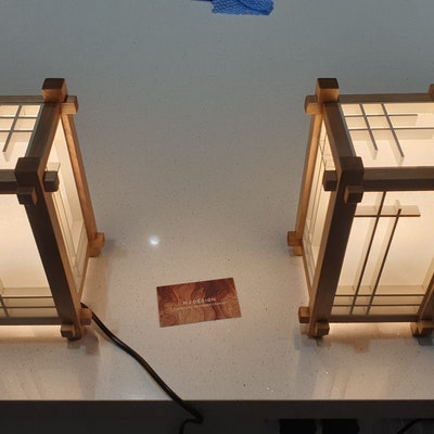 Shoji Lamp, Japanese Style, Minimal Light - Etsy