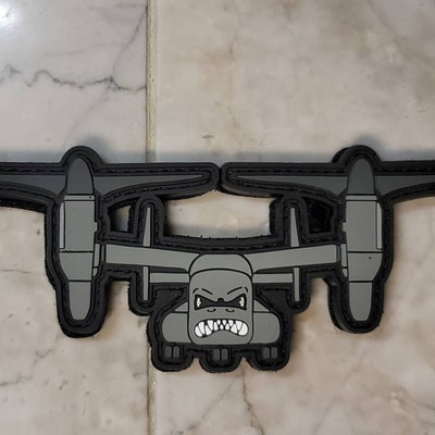 V-22 Osprey Helicopter Cartoon PVC Patch Military Aviation Army, Navy ...