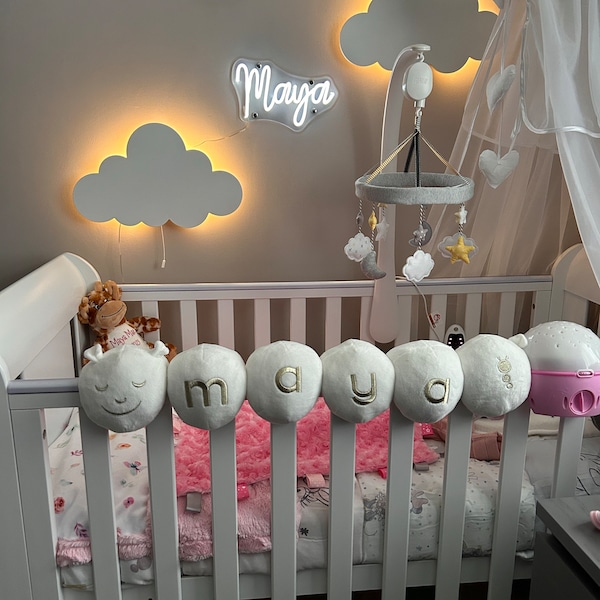 Set of 2 CLOUD WALL LIGHTS - Nursery Lighting - Baby Room Night Light ...