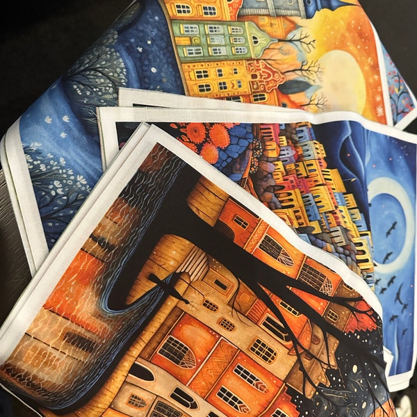 Fabric Panel - DI (4) - World Cities - Copenhagen - Denmark. for Sewing ...