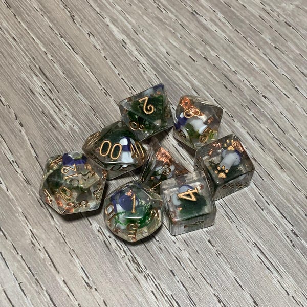 Acorn Dnd Dice Set, D&D Dice, Sharp Edge Dice, Dungeons and Dragons ...