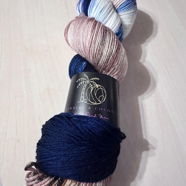 Dragonfly in Amber - Blue, Gold, Yellow, White Merino Nylon Yarn ...