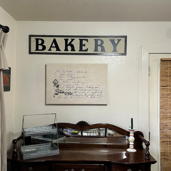 Personalized Recipe for Wall | Family Recipe Sign | Recipe Handwriting ...