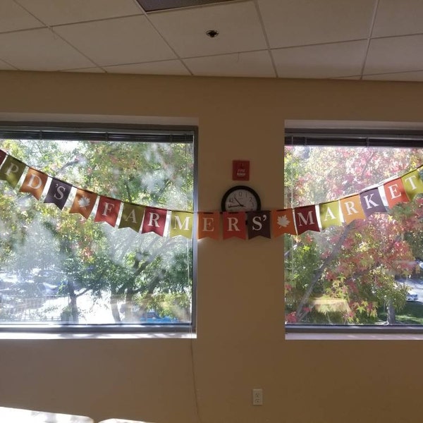 PRINTABLE PDF BANNER - Fall Banner, Autumn Banner, Fall Colors, Letter ...