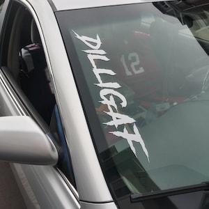 DILLIGAF 22" Windshield Vinyl Decal Sticker D.I.L.L.I.G.A.F. Diesel ...