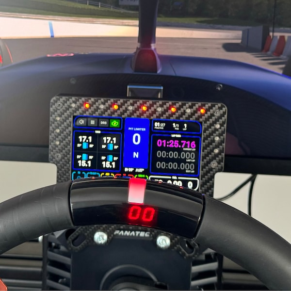 Sim Racing Dashboard Touchscreen Vocore 5 Inches DDU, Carbon Plate ...