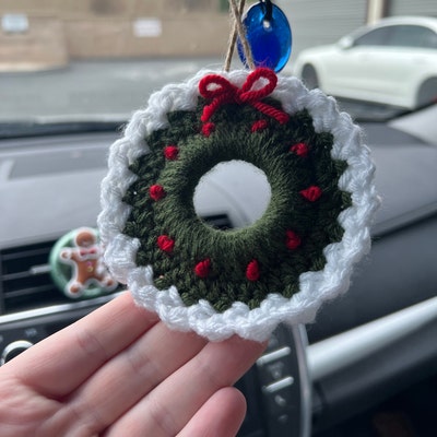 Christmas Wreath Crochet Coaster Pattern - Etsy