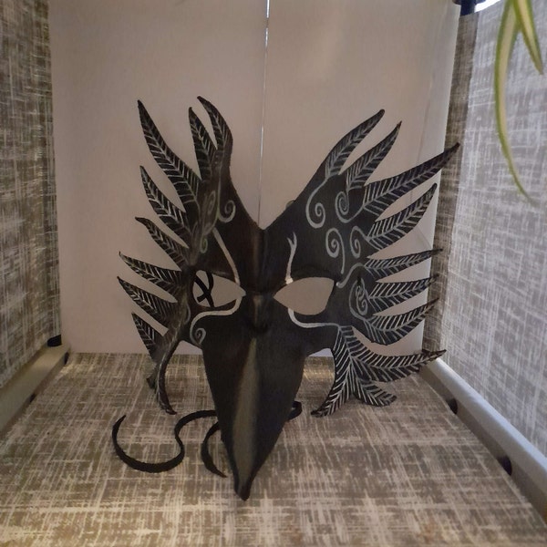FIRE MASK FLAME Mask, Fire Pixie, Leather Mask, Create Your Own Unique ...