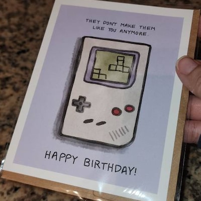 Gamer Birthday Card, Funny Birthday Card, Birthday Card for Him ...