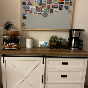 Large Modern Personalized Magnet Board Black Magnetic Message - Etsy