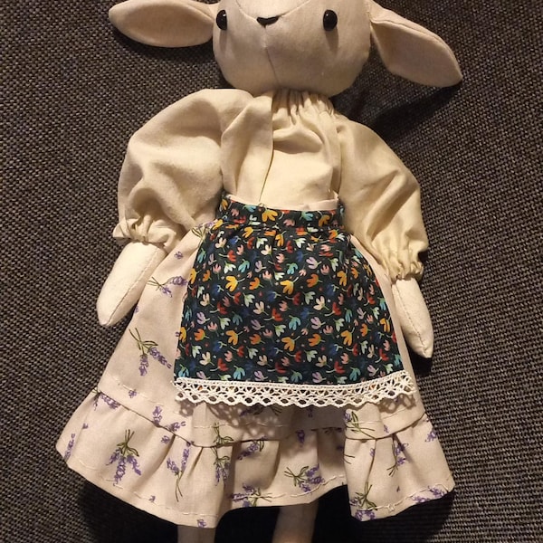 Goat Doll Sewing Pattern With Dress, Skirt, and Apron Patterns PDF - Etsy