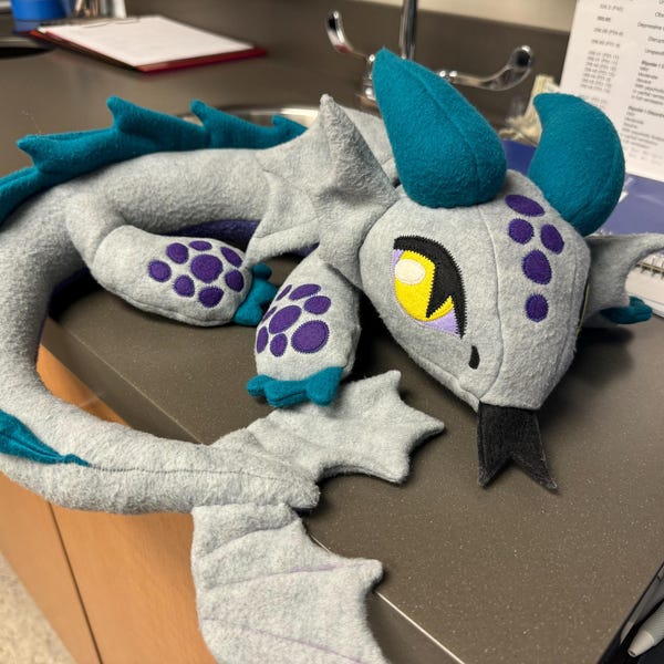 Neck Dragon Plush Sewing Pattern .pdf Tutorial Posable Wearable ...