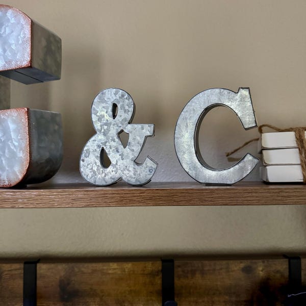 Sale 8" BROWN HOLLOW LETTER Blank Block Fillable Letter Charcuterie ...