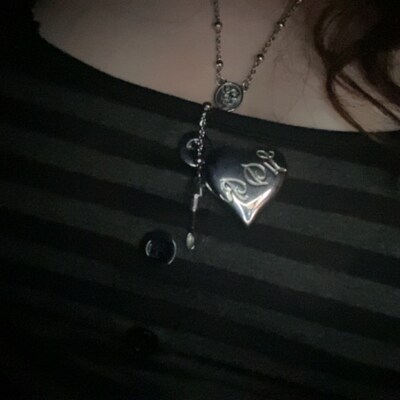 LDR Lana Style Stainless Steel Heart Necklace 3.0 Silver - Etsy