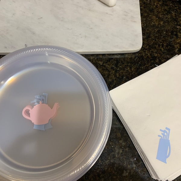 Nurse or Doctor Gender Reveal Plates, Cups, Napkins, Medical Gender ...