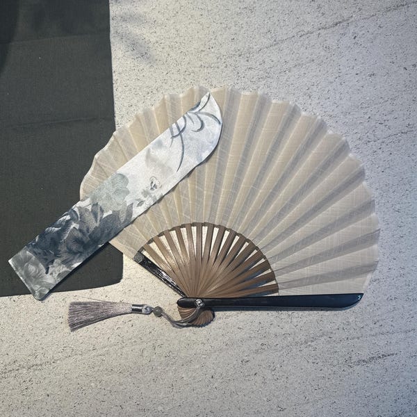 Plain Bamboo Folding Fans, Minimalist Hand Fan for Wedding, Pocket Fan ...