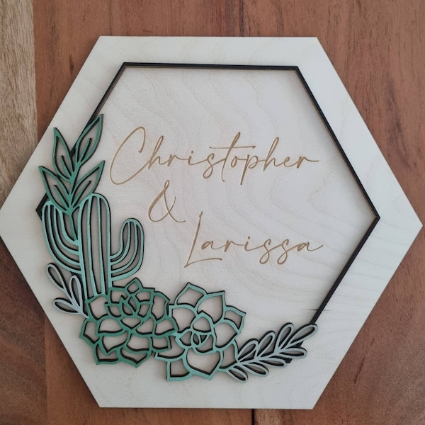 Cactus Laser Cut File SVG, Cactus Frame Laser File, Round Cactus Sign ...