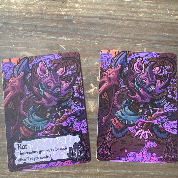 Monster / Sorcerer Role Token Custom MTG Magic Gathering Fantasy Board ...