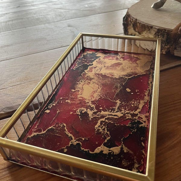 Carrying Tray Coffee Tray Trinket Tray Unique Tray Acrylic Tray Trays ...