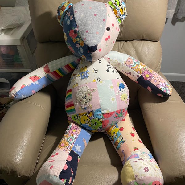 Memory Bear Pattern VIDEO Tutorial All Sizes Included, Keepsake Bear - Etsy