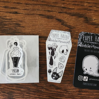 Creepy Cute Poison Gothic STICKER Pack - Etsy