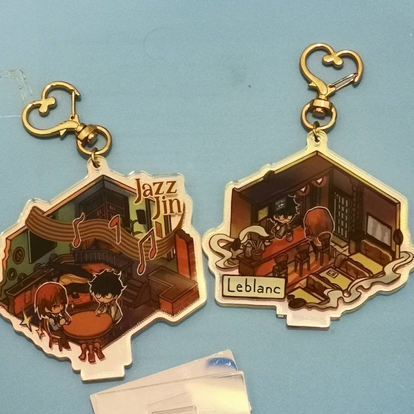 P5 Isometric Akechi & Joker Hangouts Acrylic Keychain Standees - Etsy