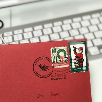 Sleigh Mail Postmark Rubber Stamp 206H02 - Etsy