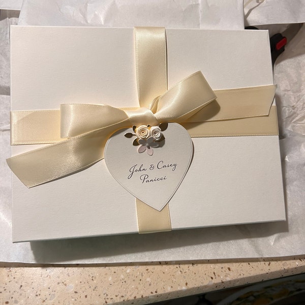 Luxury Handmade Personalized Boxed Wedding Card, Congratulations for ...