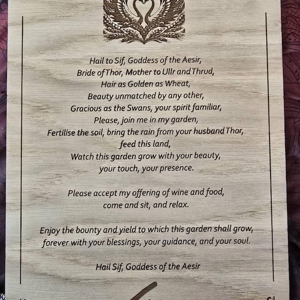 A4 Personalised Wooden Poem Sign - Custom Engraved, Ideal for Longer ...