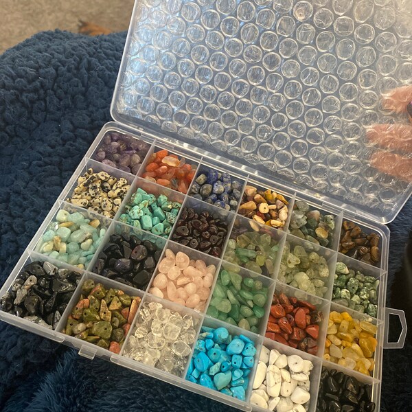 Bulk Crystal Kit, Healing Gemstone Crystal Chip Kit,chakra Beads,stone ...