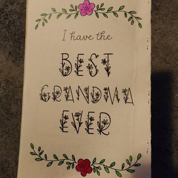 All About Grandma Printable Book for Mother's Day, Perfect Mother's Day ...