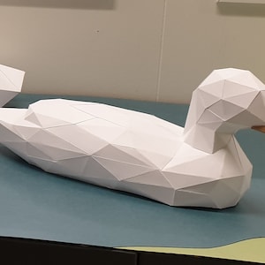 Duck Papercraft PDF Pack 3D Paper Sculpture Template With Instructions ...