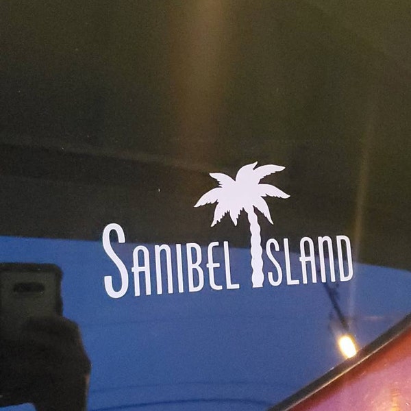 Sanibel Island Sticker, Window Decal, Sanibel Island Florida Sticker, I ...