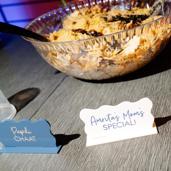 Buffet Food Name Sign, Food Table Tent Card, Food Tag, Cute Buffet Card ...