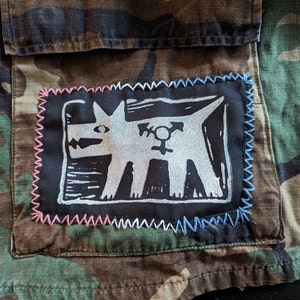 Trans Werewolf Patch Sew or Glue on Back Patch 9x7 Inches - Etsy