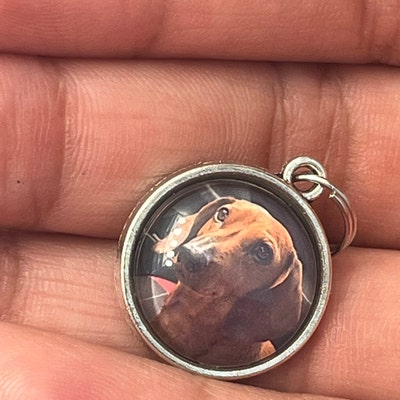 Small Round Photo Charm Small Charm Bracelet Charm - Etsy