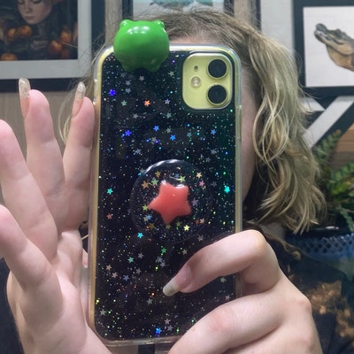 IPhone 15 Celestial Space Astronomy Case With Holographic Stars Glitter ...