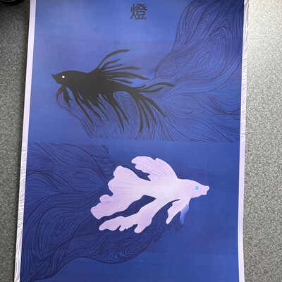 Betta Fish JJK Anime Art Print Fanart Poster - Etsy