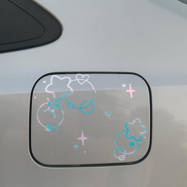 Sparkle Stars Y2K Sticker | Cute Vinyl Decal Sticker | Car Bumper ...