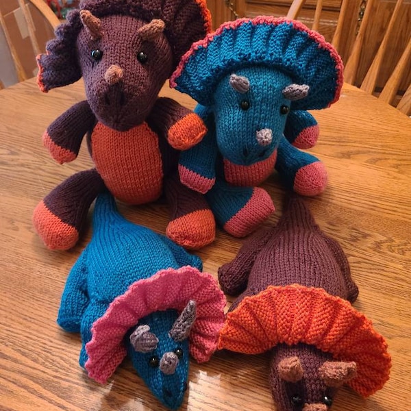 Clarence the Dragon Toy Knitting Pattern by Georgina Manvell - Etsy