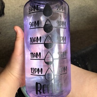Water Bottle Tracker Motivational Water Bottle Water Bottle With Hourly ...