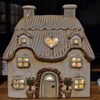 Wooden Base Ceramic LED House 2 Sizes Available - Etsy UK