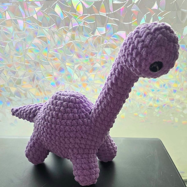PATTERN: No Sew Amigurumi Crochet Pattern, Bronto the Dinosaur Plush , Brontosaurus, Dino ...